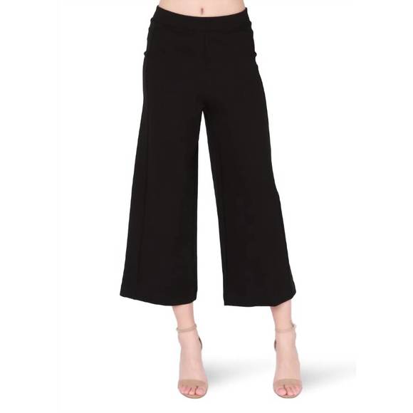 Dex | Pants & Jumpsuits | New Dex Wide Leg Ponte Cropped Pants In Black ...
